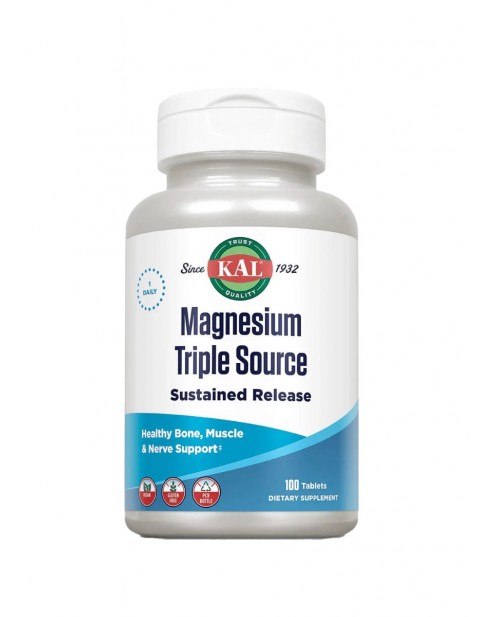 Магний KAL Magnesium Triple Source 500 мг 100 таблеток | Aresport.by